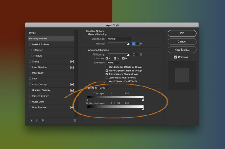 Working with Layer Blend If Sliders in Adobe Photoshop - Retouching Academy