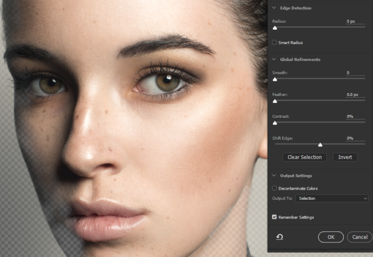 Working With Selections: The New Select and Mask Feature - Retouching ...