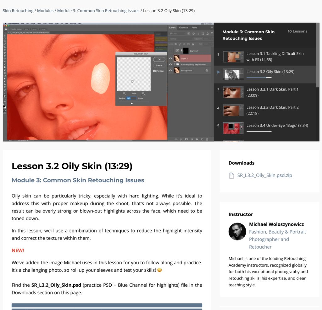 Skin Retouching Course - Retouching Academy
