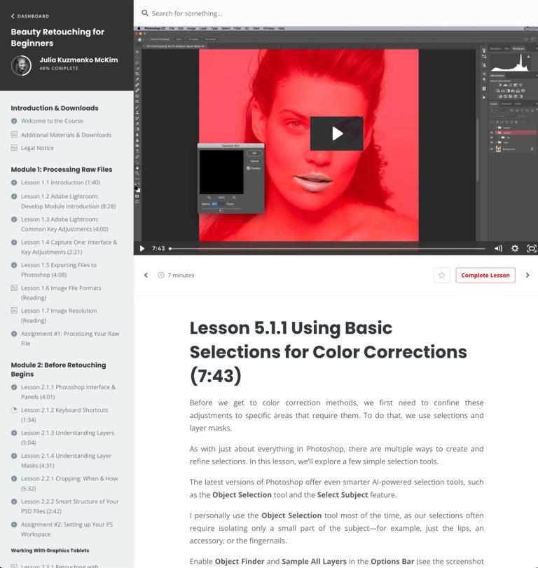 Beauty Retouching for Beginners - Retouching Academy