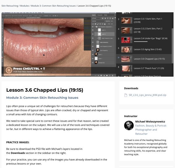 Skin & Hair Retouching Courses - Retouching Academy